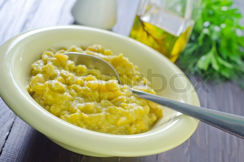 Mashed peas | Stock image | Colourbox