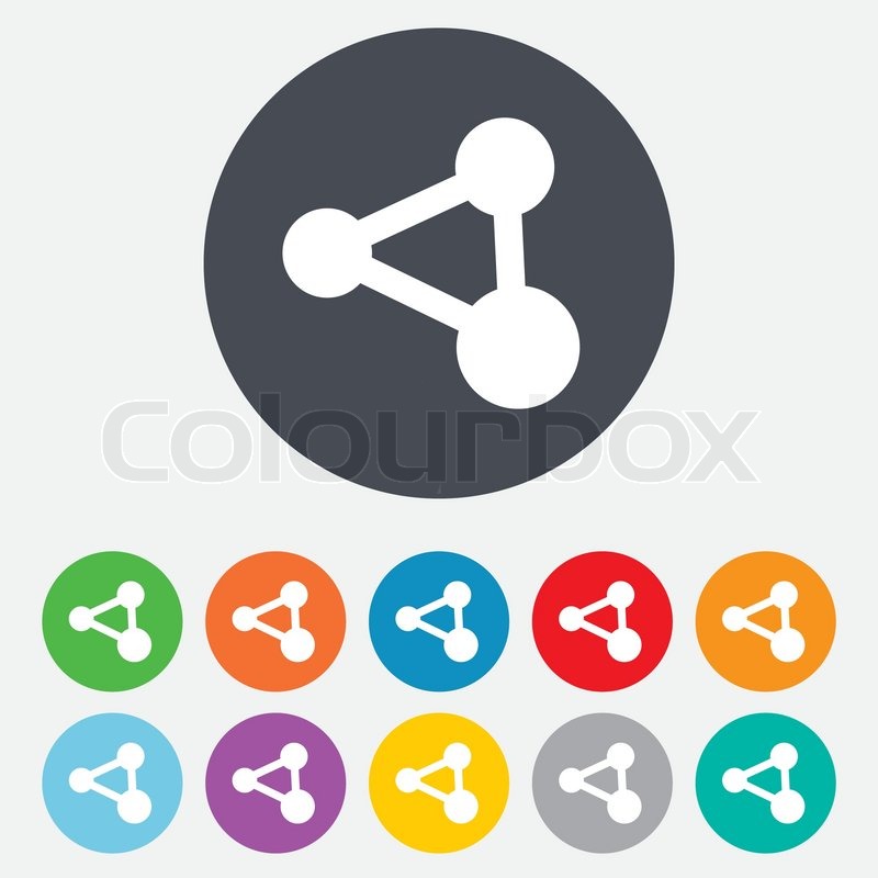 Teilen-Schild-Symbol. Symbol für ... | Stock-Vektor | Colourbox