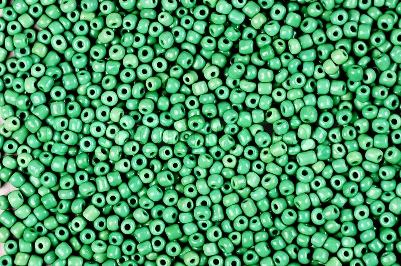 Perlen grün | Stock Bild | Colourbox