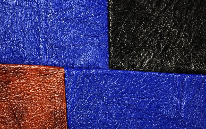 Multi-Colored leather patch ... | Stock image | Colourbox