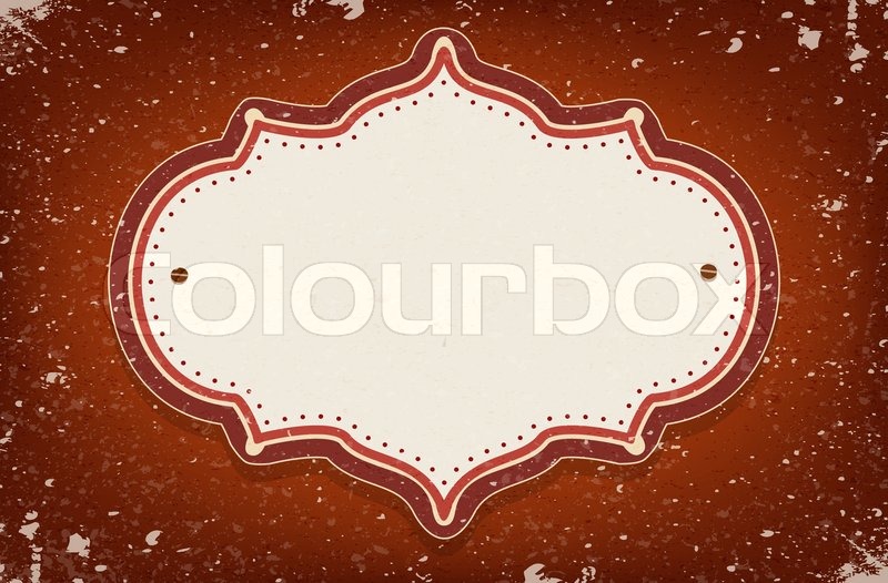 Vintage Circus Text Frame