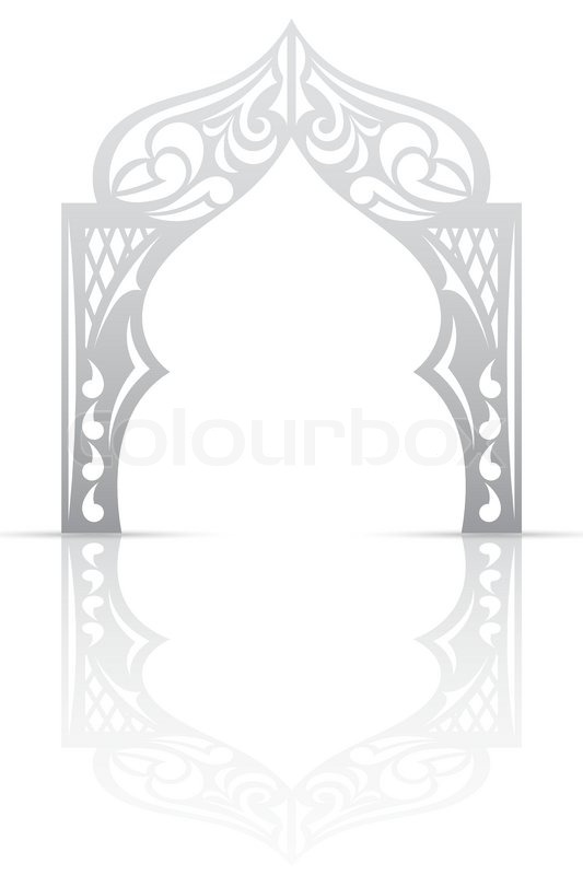 Abstract background with arch in the ... | Stock vector | Colourbox