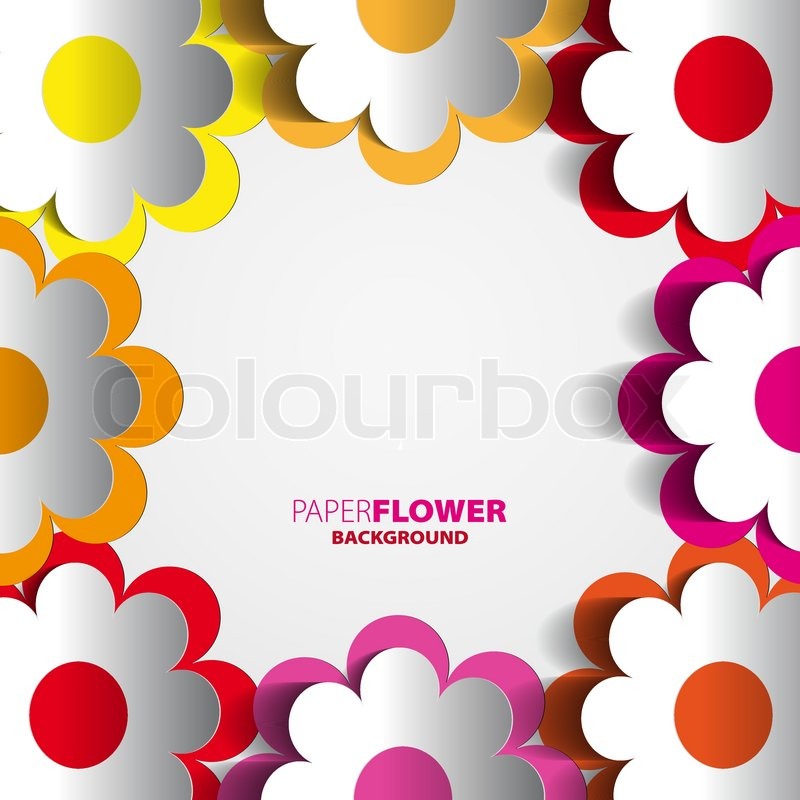 Vector illustration of color paper ... | Stock vector | Colourbox