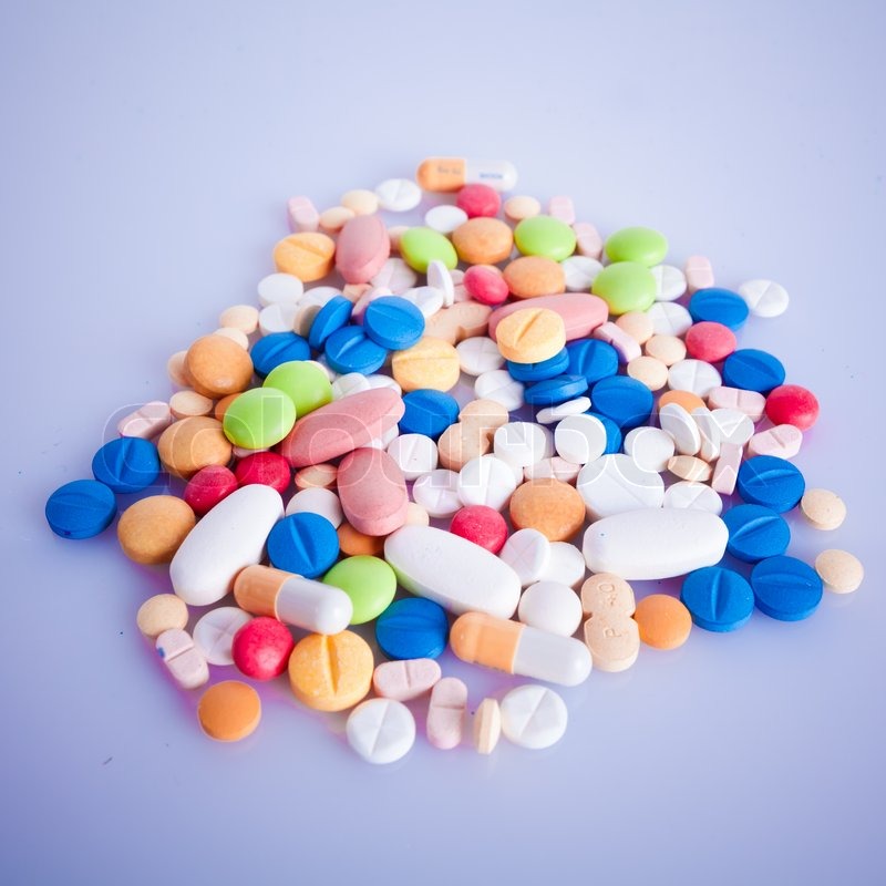 Colored pills | Stock Photo | Colourbox