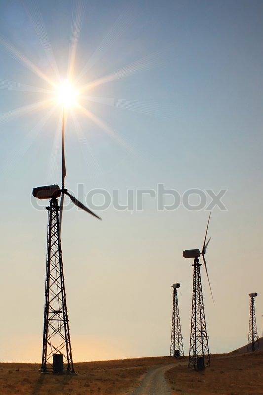 Windkraftanlagen | Stock Bild | Colourbox
