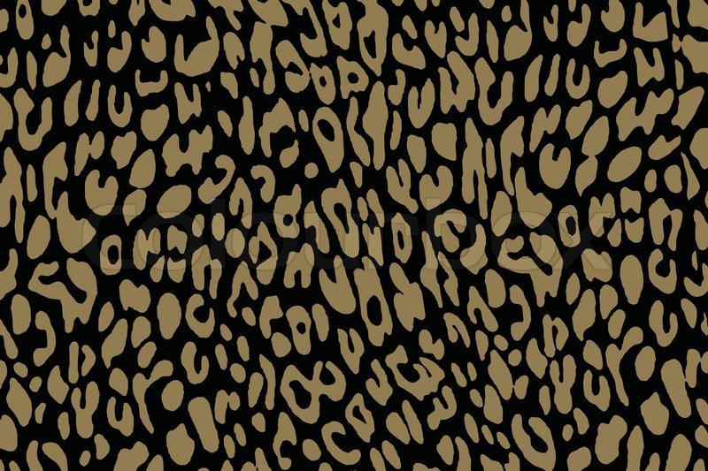 Vector gold background of leopard skin ... | Stock vector | Colourbox
