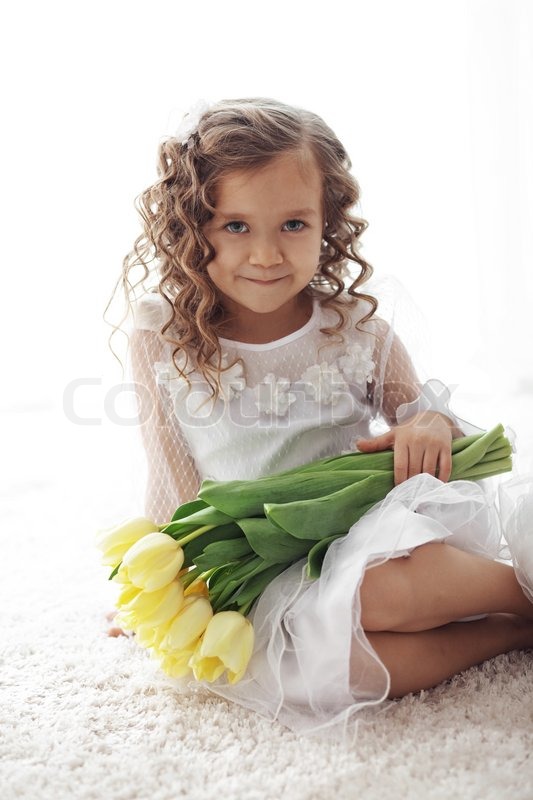Beautiful little princess wearing ... | Stock image | Colourbox