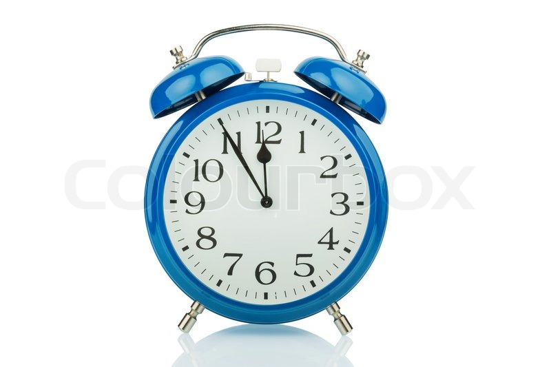 Wecker auf weißem Hintergrund | Stock Bild | Colourbox