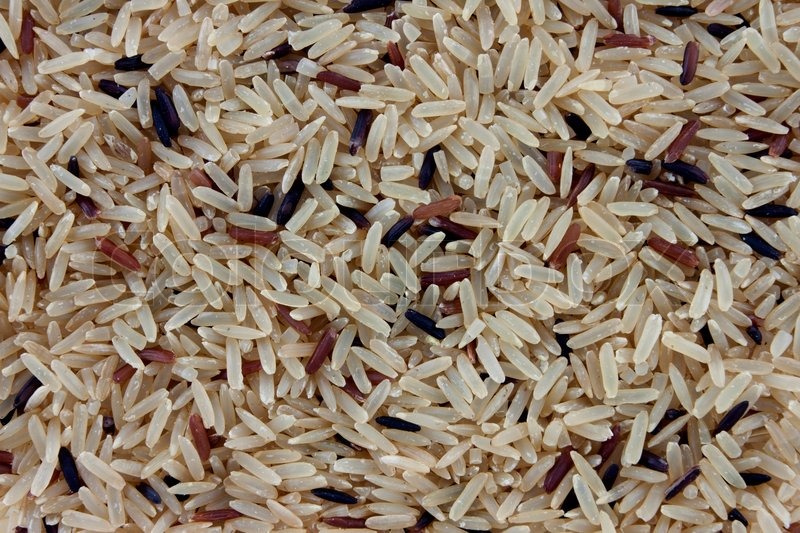 Grain brown rice texture background, ... | Stock image | Colourbox