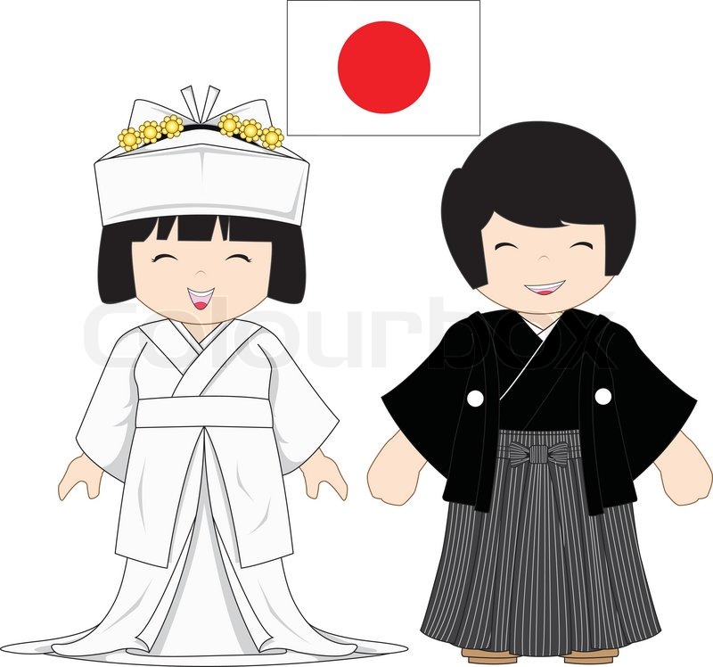 Japanese Traditional Clothing Cartoon