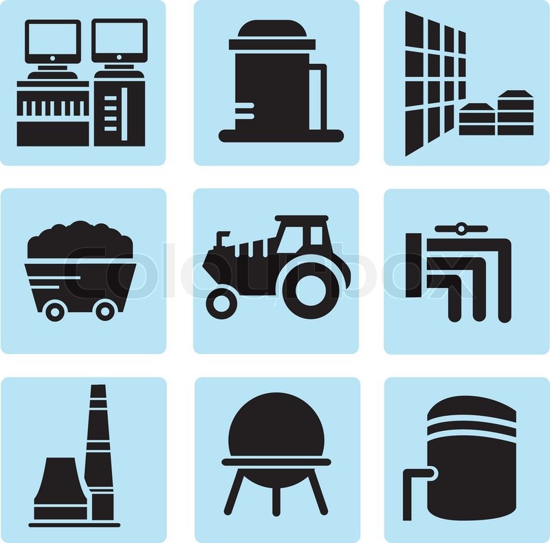 Industrie-Ikonen | Stock-Vektor | Colourbox