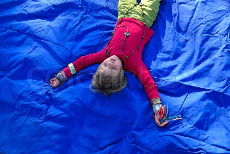 Cute little girl relaxing | Stock image | Colourbox