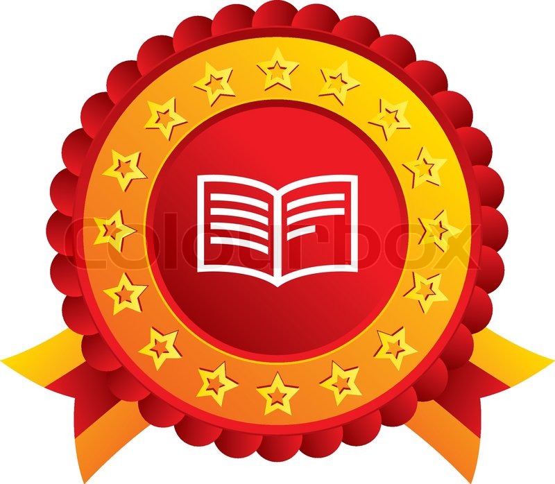 Buchsymbol Zeichen. offenes ... | Stock-Vektor | Colourbox