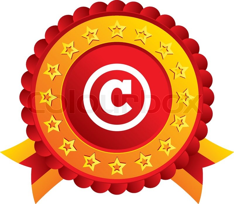 Copyright-Zeichen-Symbol. ... | Stock-Vektor | Colourbox