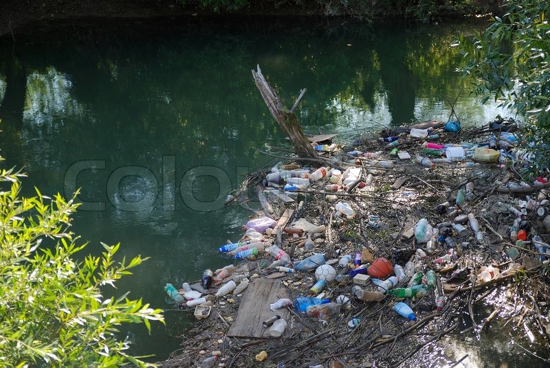 Pollution in river (Multiple values) | Stock image | Colourbox