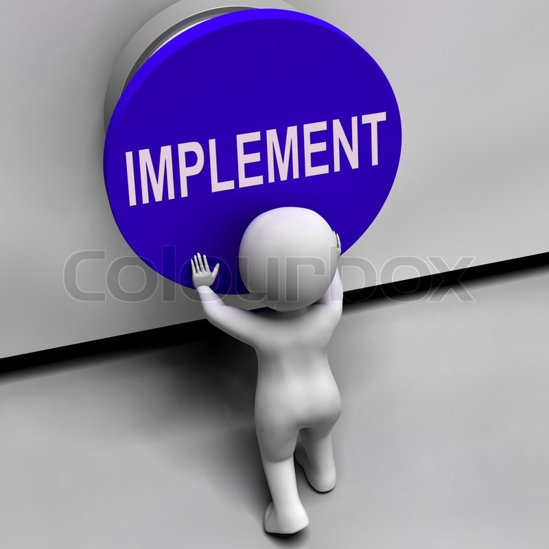 Implement Button Meaning Do Apply Or Stock Image Colourbox Implement Button Meaning Do Apply Or Stock Image Colourbox