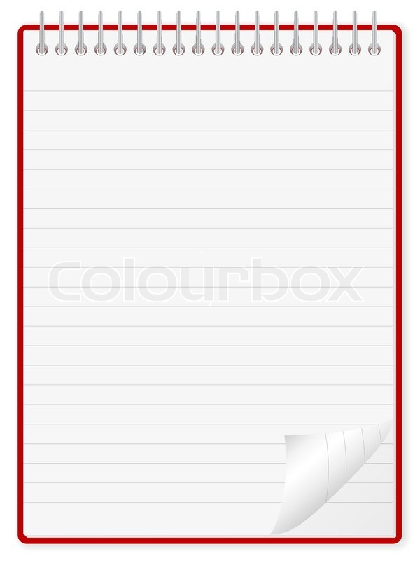 Notizblock | Stock-Vektor | Colourbox