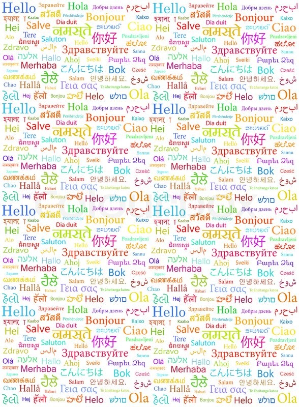 Hello In Different Languages Wallpaper