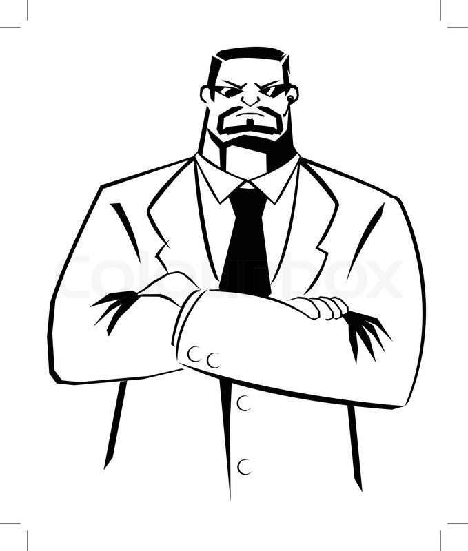 Body guard illustration | Stock Vector | Colourbox