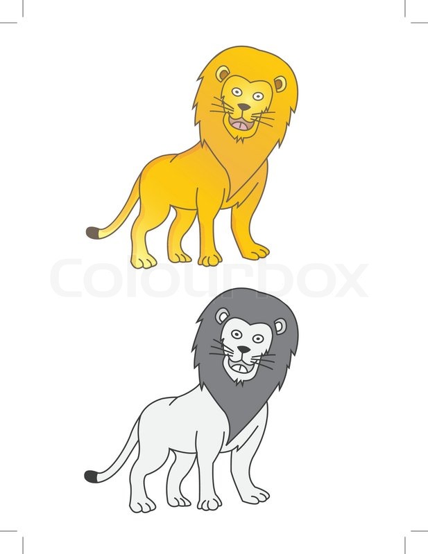 Löwe-Vektor | Stock-Vektor | Colourbox