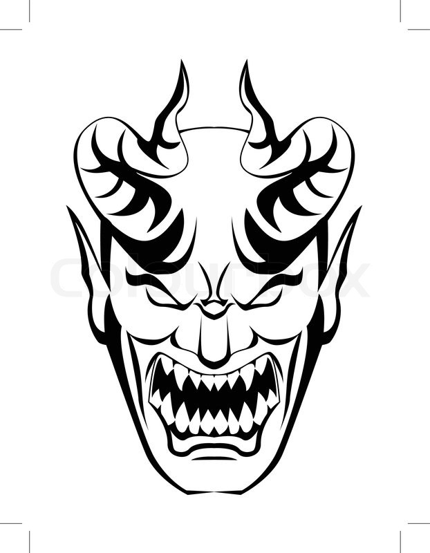 Devil head | Stock vector | Colourbox