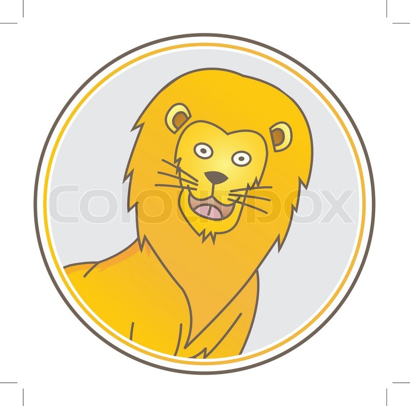 Löwe-Vektor | Stock-Vektor | Colourbox