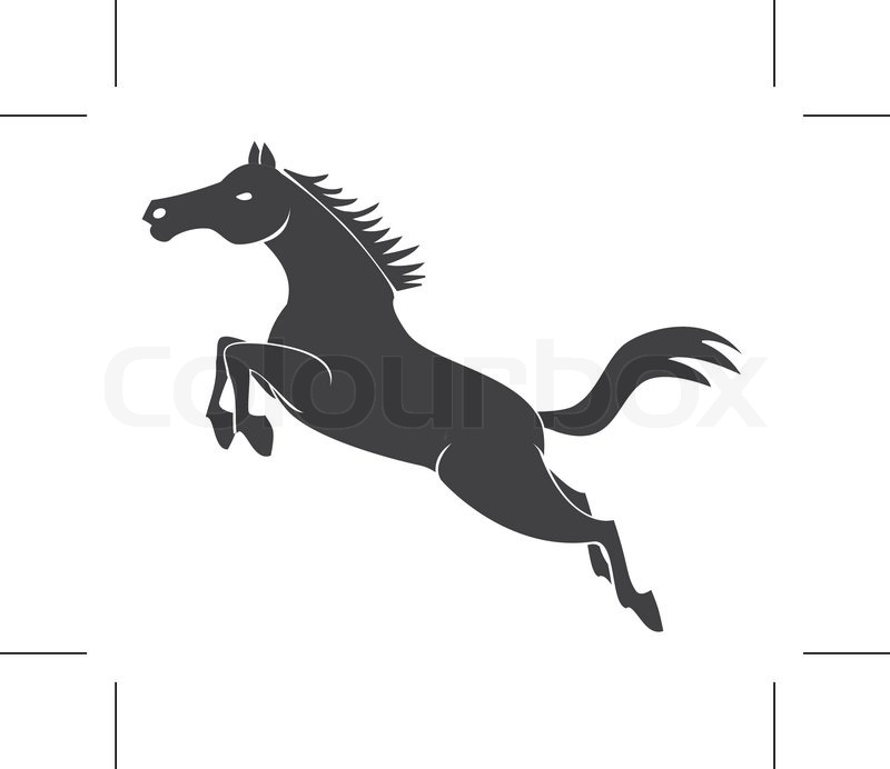 Horse jump symbol | Stock vector | Colourbox