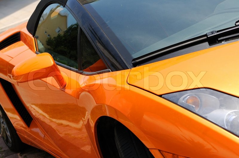 Fast sports car front view | Stock image | Colourbox