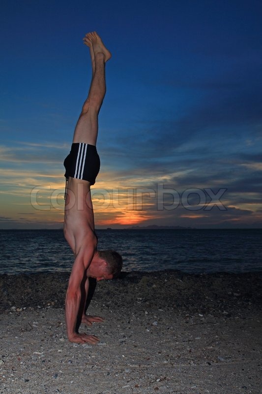 Yoga Headstand Male