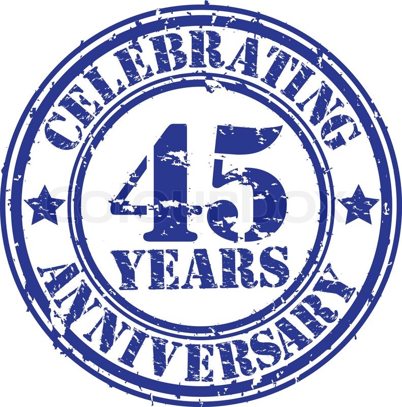Celebrating 45 years anniversary ... | Stock vector | Colourbox