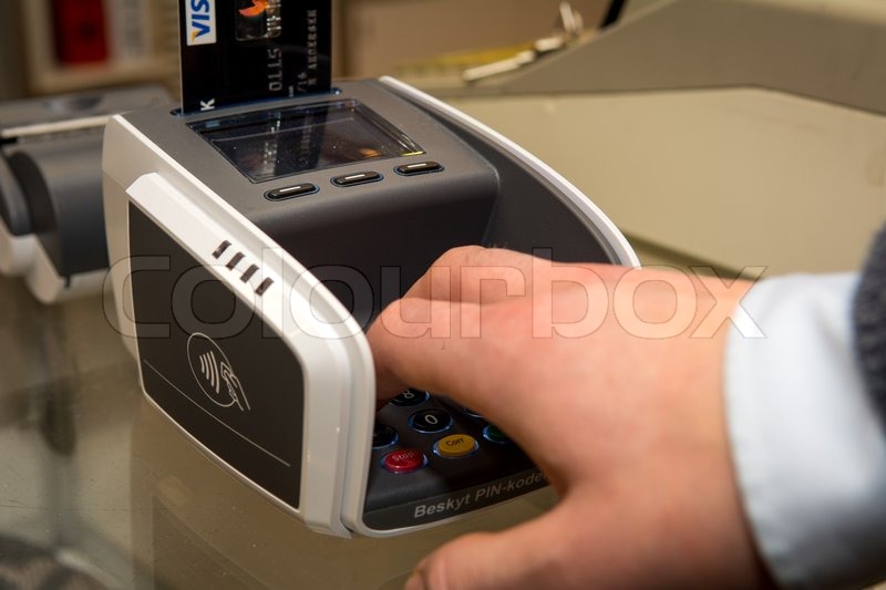 Betaling med dankort, brug dit visa ... | Stock foto | Colourbox