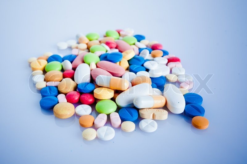 Colored pills | Stock image | Colourbox