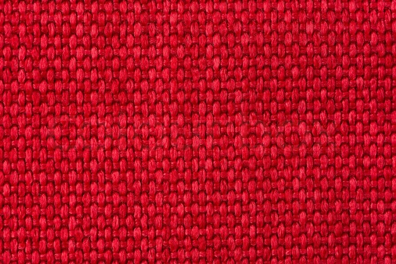 Closeup detail of red woven texture background. | Stock Photo | Colourbox