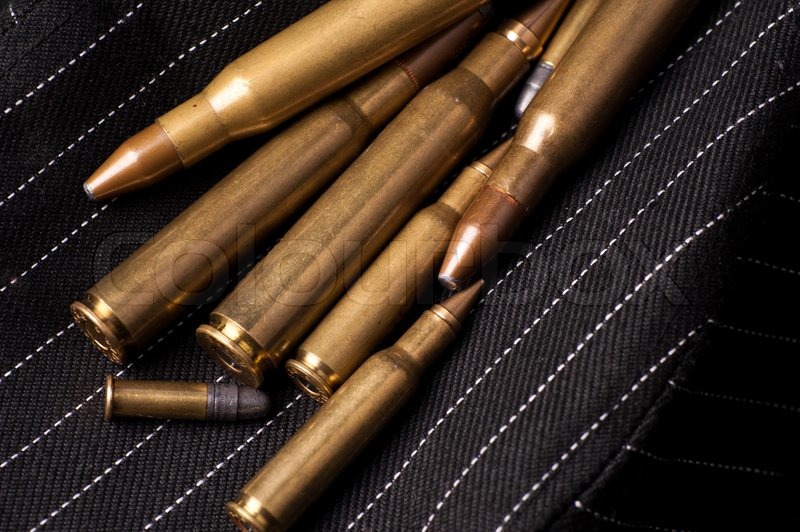 Different Caliber Bullets Closeup. | Stock image | Colourbox
