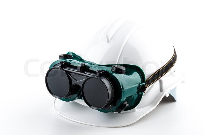 Safety helmet and goggles glasses ... | Stock Photo | Colourbox