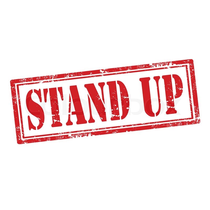 Grunge rubber stamp with text Stand ... | Stock vector | Colourbox