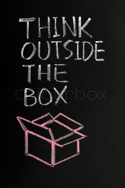 Concept of "Think Outside the box" ... | Stock image | Colourbox