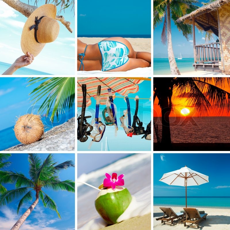 Summertime Beach Collage