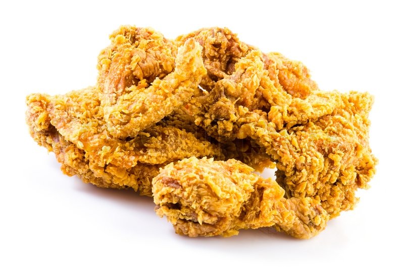 Crispy fried chicken meat on isolated ... | Stock image | Colourbox