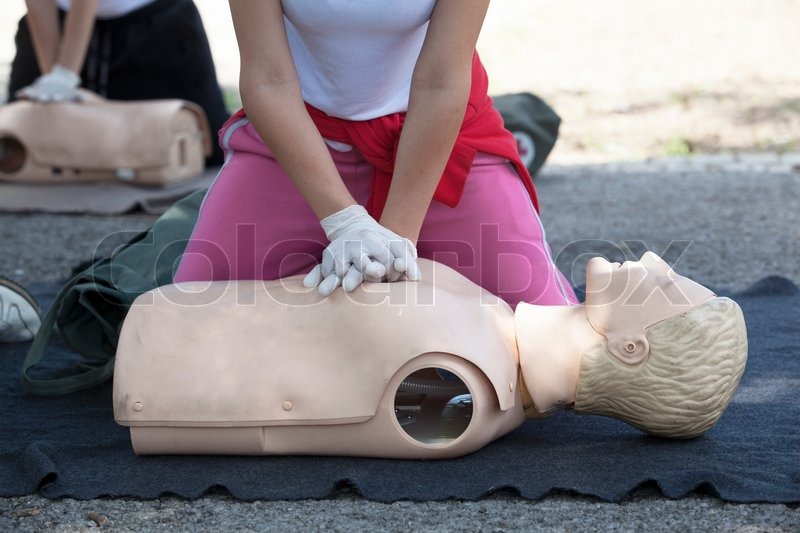 Cardiac massage | Stock image | Colourbox