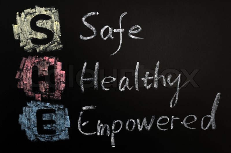 Acronym of SHE - Safe,Healthy and ... | Stock image | Colourbox