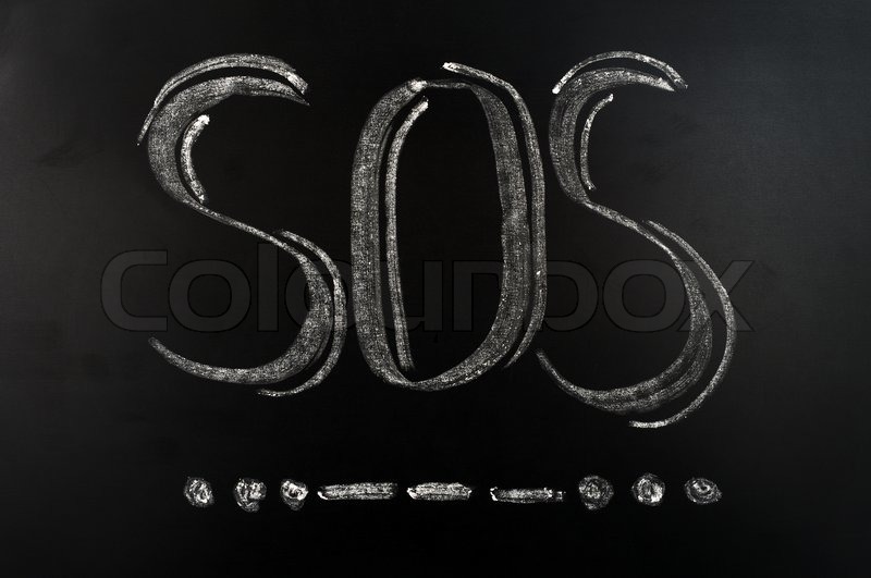 SOS international Morse Code distress ... | Stock image | Colourbox