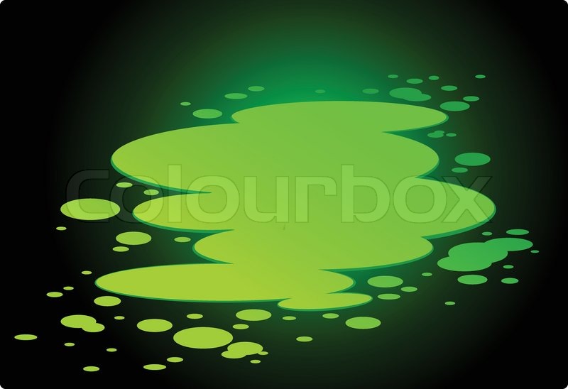 Plash of toxic poison on black ... | Stock vector | Colourbox