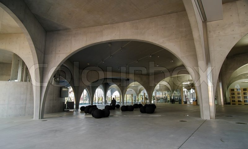 Beautiful arc shape interior of modern ... | Stock Photo | Colourbox