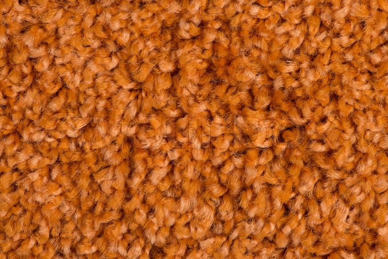 Closeup detail of orange carpet texture ... | Stock image | Colourbox