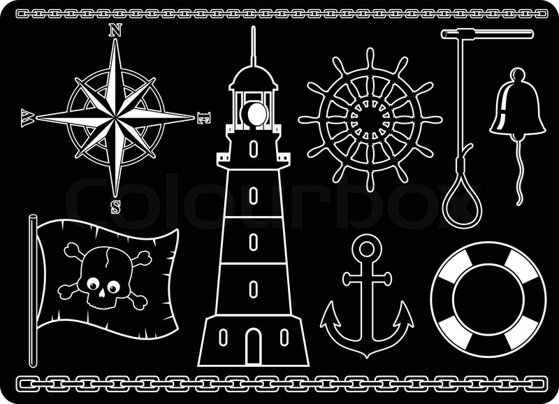 Nautische Symbole | Stock-Vektor | Colourbox