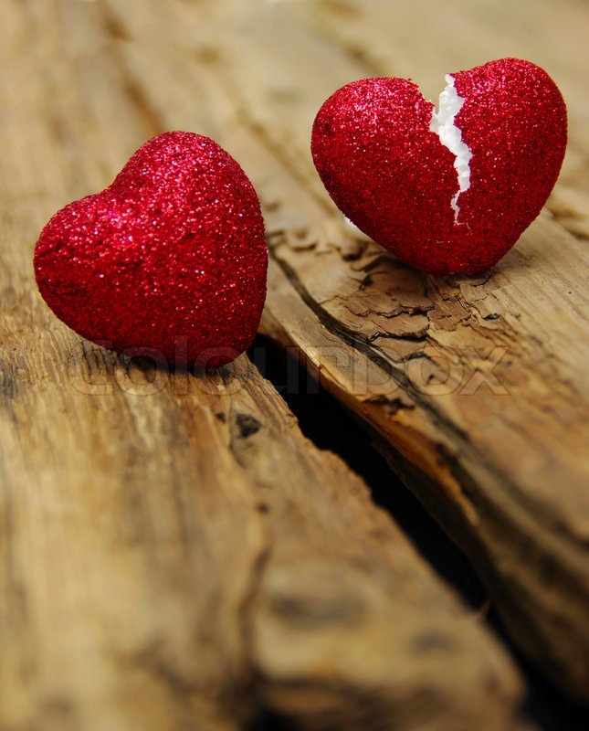 Love concept. Broken heart cheating. ... | Stock image | Colourbox