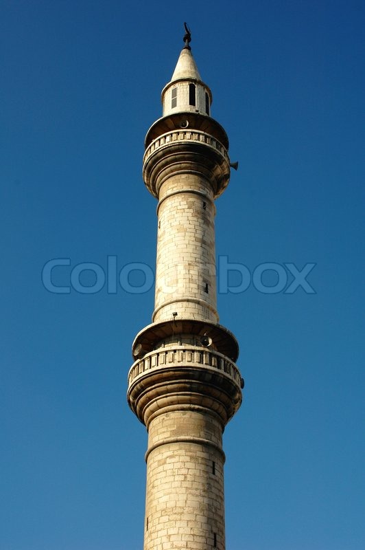 Scenery of a famous mosque tower in ... | Stock image | Colourbox