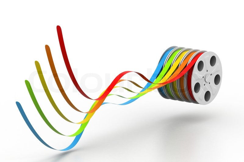 Colourful film reels | Stock Photo | Colourbox