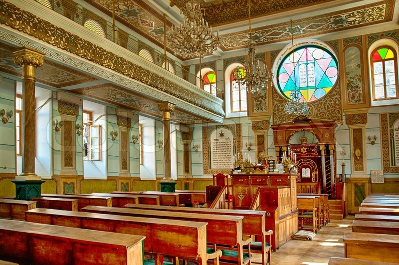 Synagogue interior in Tbilisi, the ... | Stock image | Colourbox